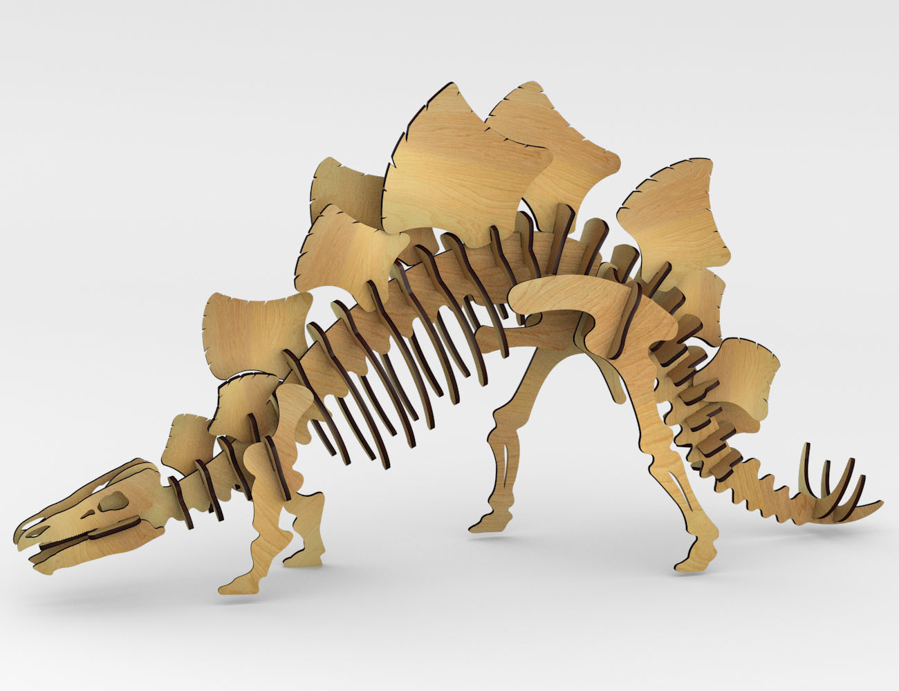 🧩 Stegosaurus 3D Puzzle・ STL File for ・Cults