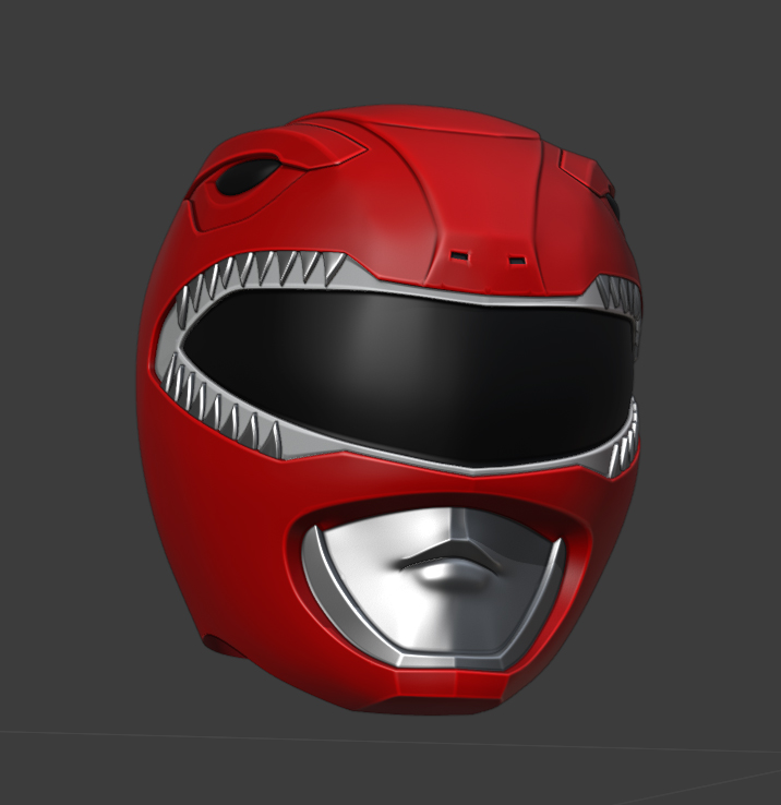 🪖 MMPR Red Ranger 3d Helmet・ 3D File for ・Cults