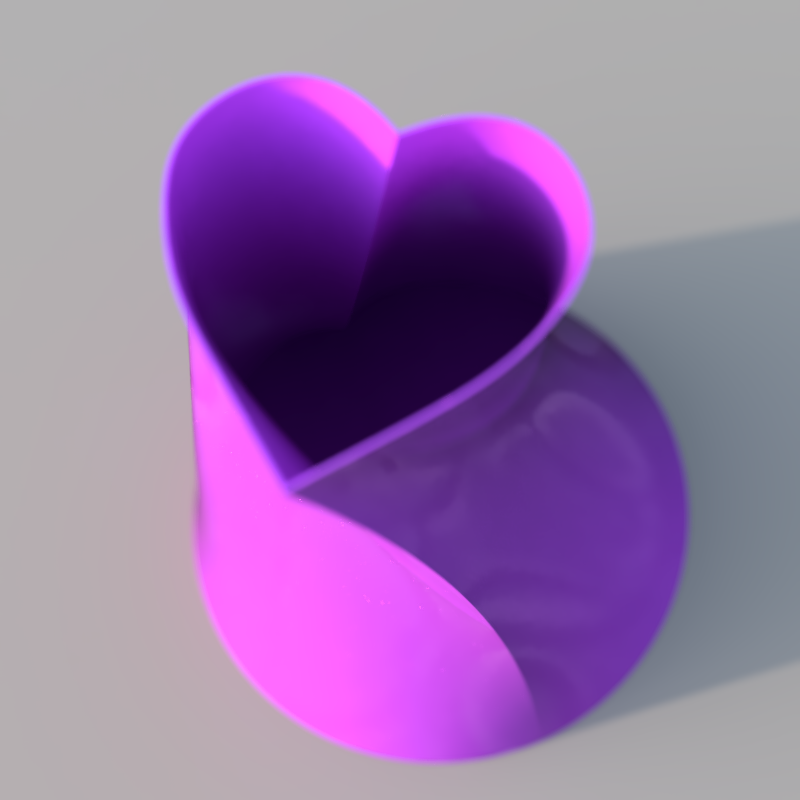 💜 Twisted Heart Vase for Valentine's・Free STL File for 3D printing・Cults