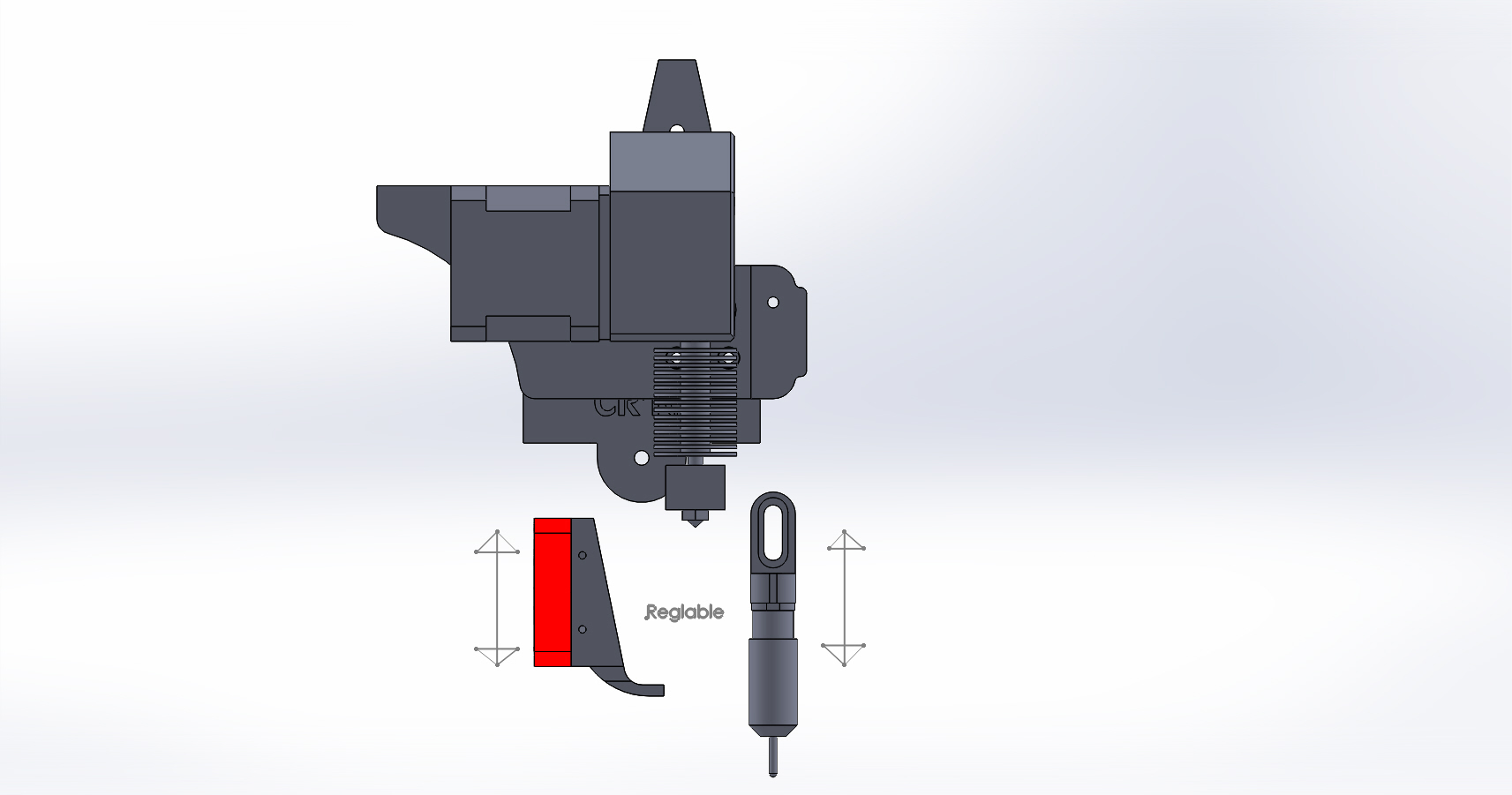 Free STL file Modify the 23/08/19 Direct Drive BMG + E3D V6 to U20/U30 ...