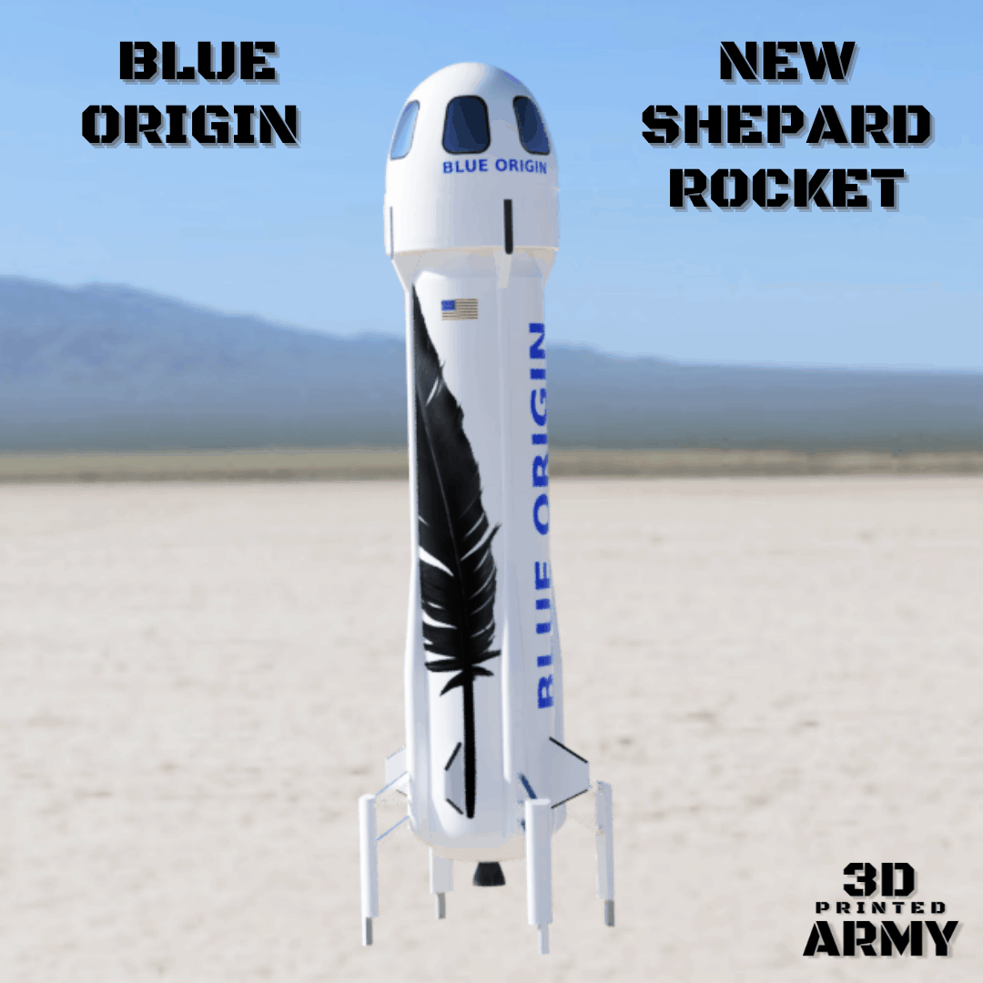STL file Blue origin NEW SHEPARD Rocket 🆕 ・3D printing idea to download ...