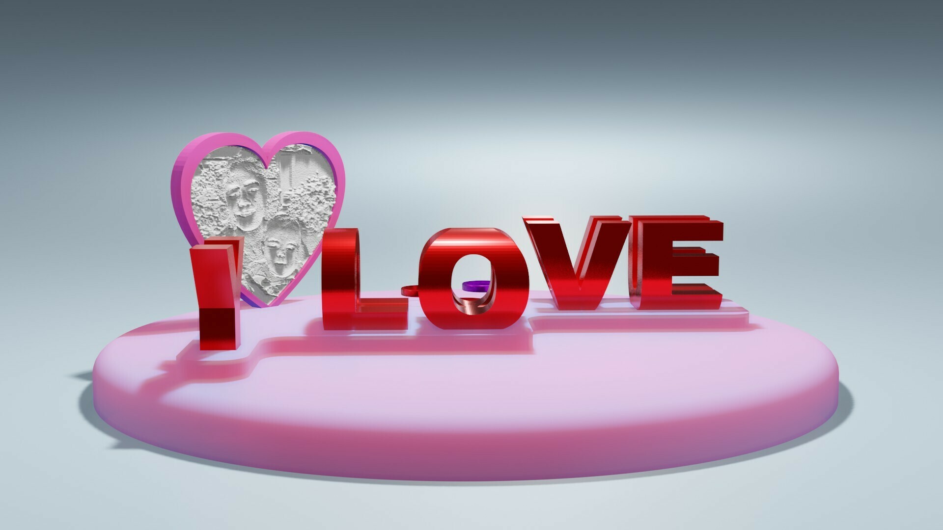 Archivo STL Litofania Corazón - PLANTILLA EDITABLE BLENDER ️‍🔥 ・Objeto ...