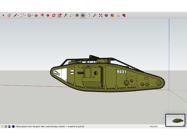 Free STL file British_Mk_VII_Heavy_Tank 👽 ・3D printer design to ...
