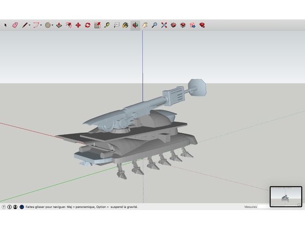 👽 Republic_Self-Propelled_Heavy_Artillery_-_Turbolaser_SPHA-T・Free STL File for ・Cults