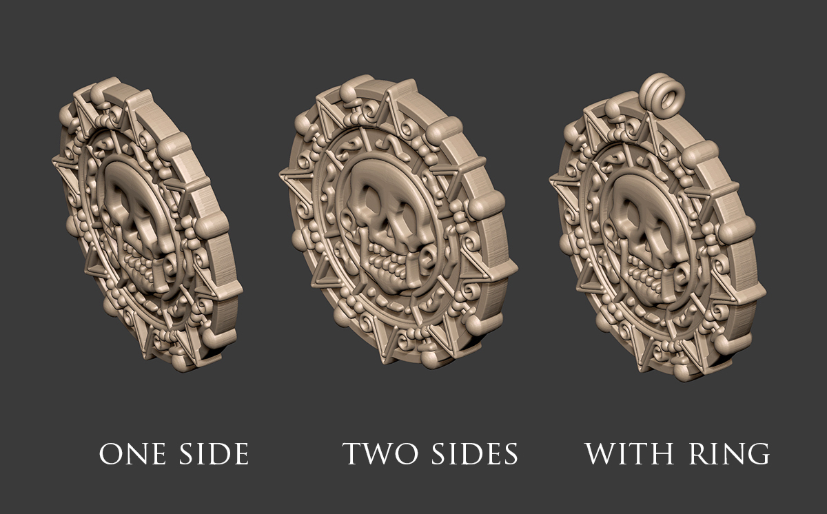 🏴‍☠️ Pirate Coin・ STL File for ・Cults