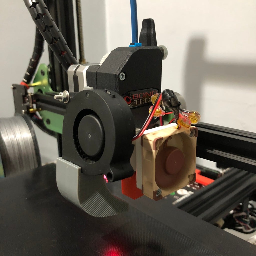 🌋 Direct Bondtech BMG Extruder using E3D v6 and Volcano hotend 5015 Fan BLTouch for CR-10, Tevo ...