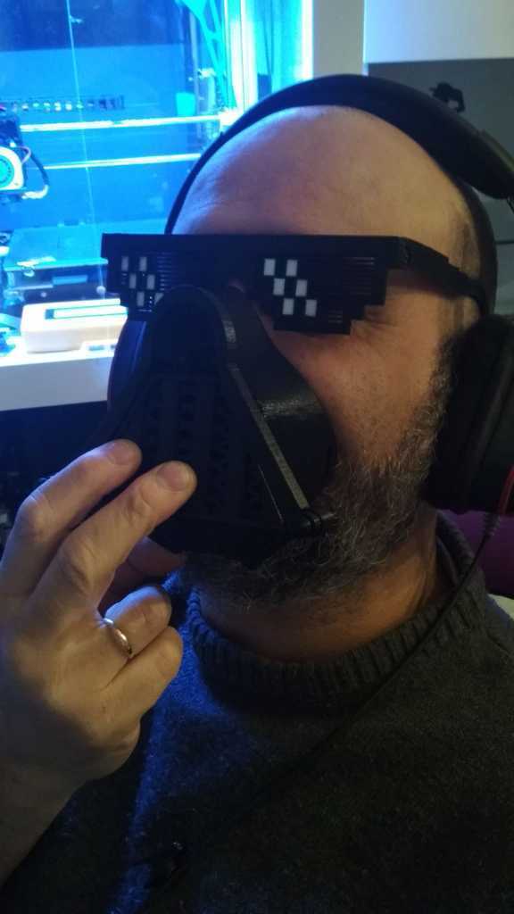 😷 Darth Vader Mask - Covid 19・Free STL File for ・Cults