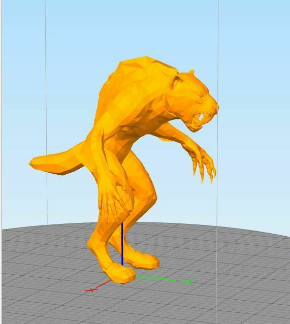 Free 3D file Werecat 🎨 ・Model to download and 3D print・Cults