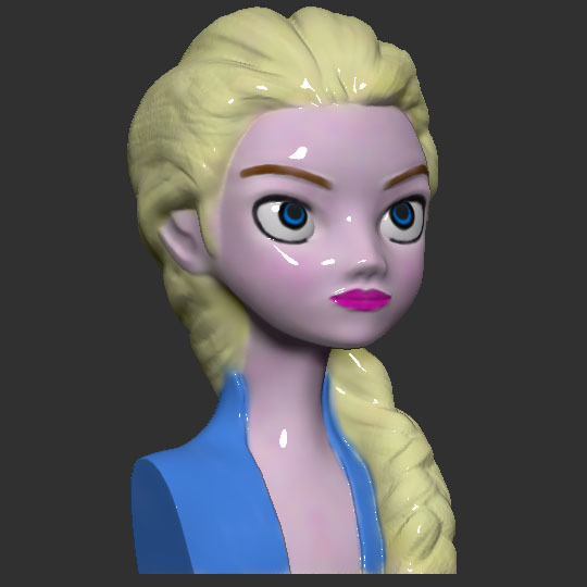 STL file Frozen 2 Elsa Bust and Coin bank 👤 ・3D printable model to ...