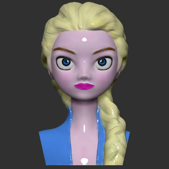 STL file Frozen 2 Elsa Bust and Coin bank 👤 ・3D printable model to ...