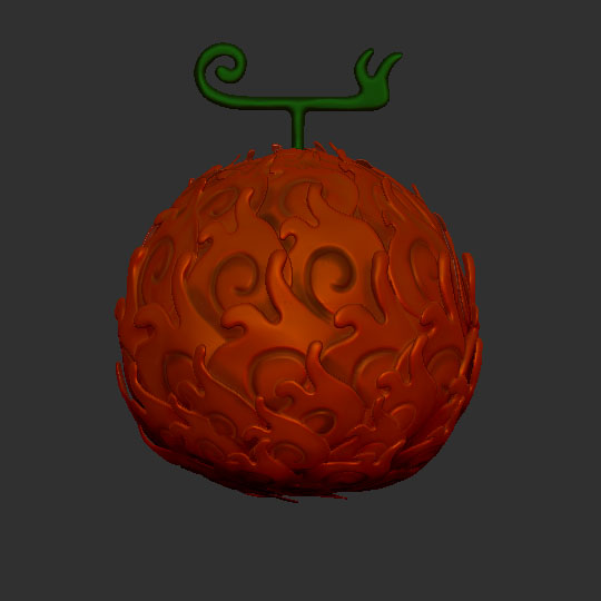 😈 One Piece Devil fruit Mera Mera No Mi ( ACE )・ STL File for ・Cults
