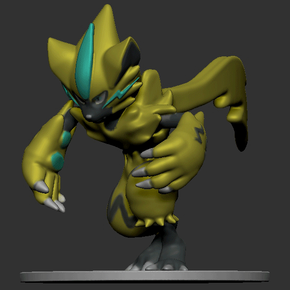 STL file Pokemon Unite - Zeraora 🐉 ・3D printer model to download・Cults