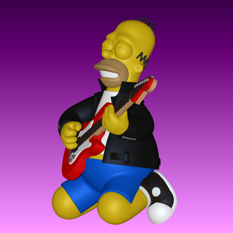 3D file Homer Rocks - Color Print 🪨 ・3D printable model to download・Cults