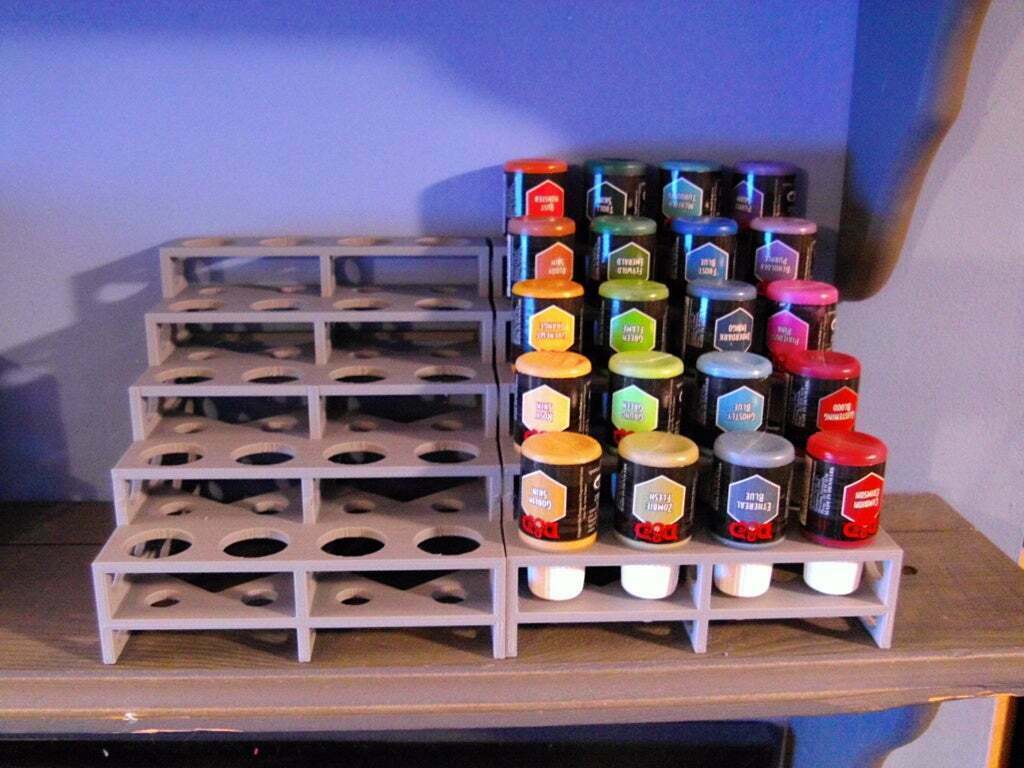 🎨 Vallejo, Army, Citadel Paint Racks・Free STL File for ・Cults