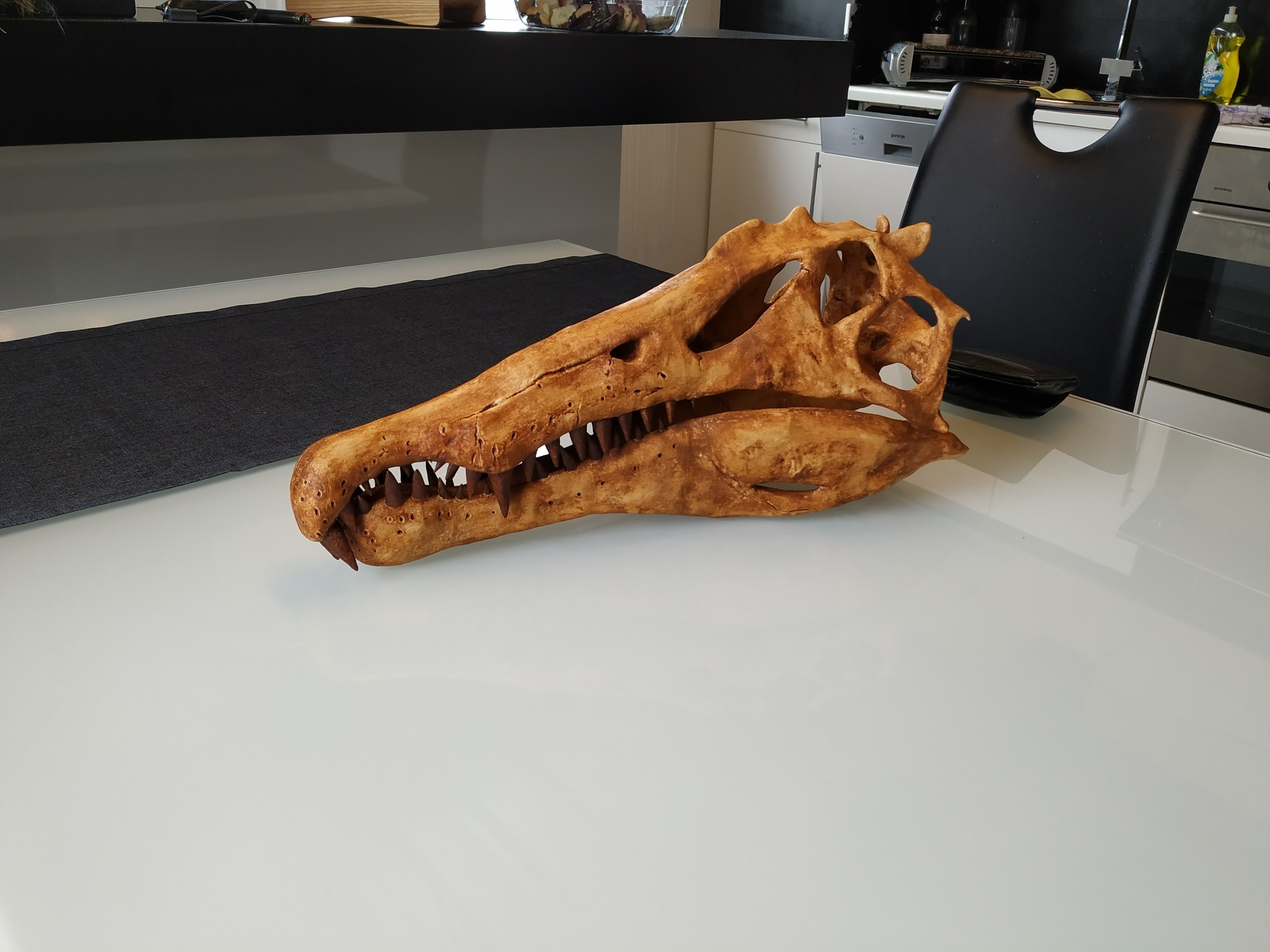 🦖 Spinosaurus Dinosaur Skull・ OBJ File for ・Cults
