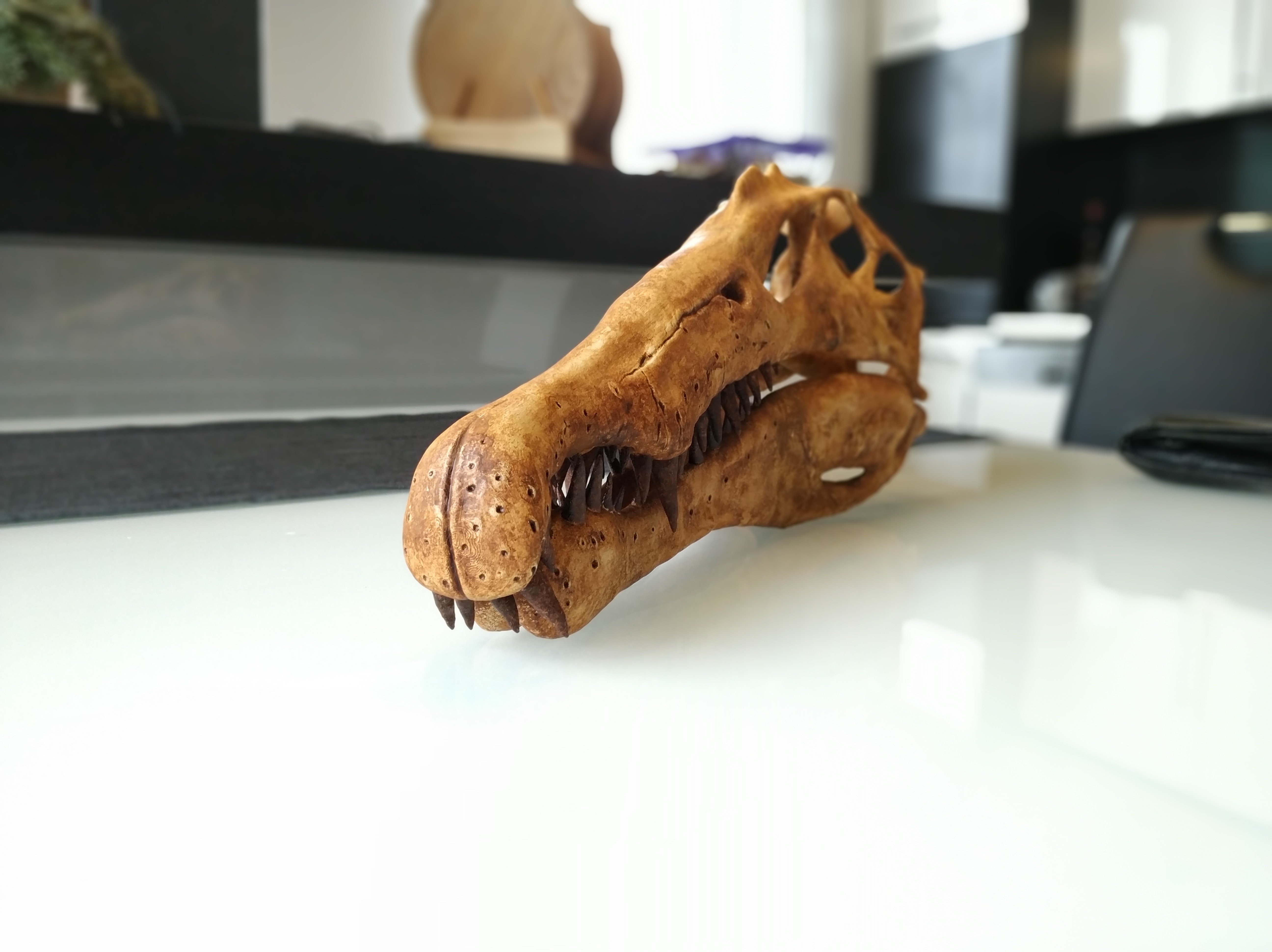 🦖 Spinosaurus Dinosaur Skull・ OBJ File for ・Cults