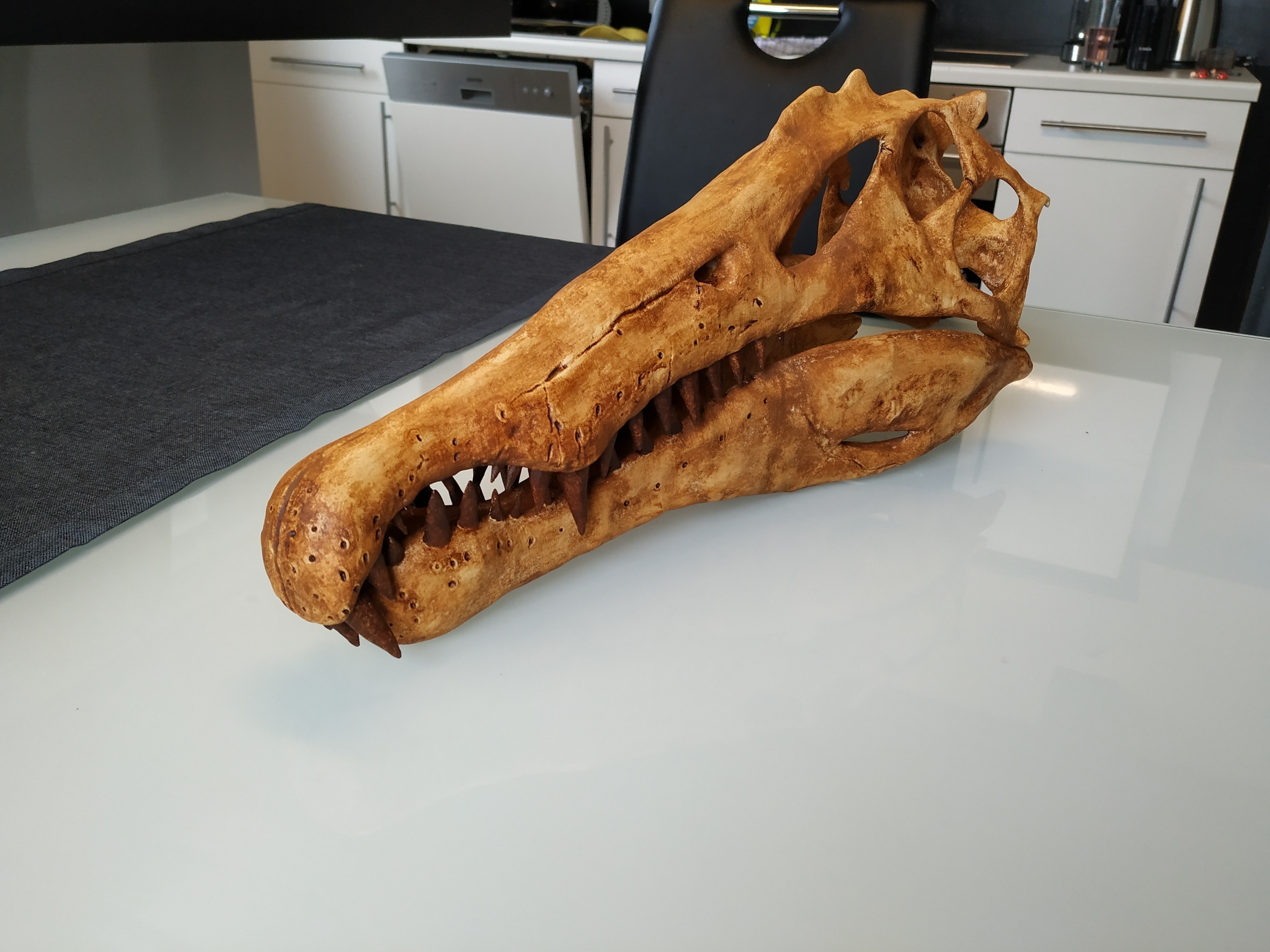 🦖 Spinosaurus Dinosaur Skull・ OBJ File for ・Cults