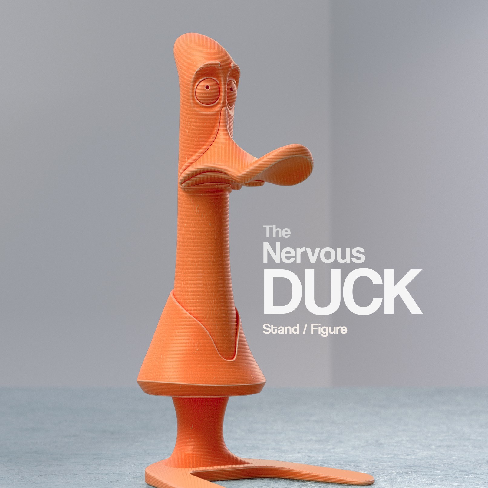 🦆 The Nervous Duck・ 3D File for ・Cults