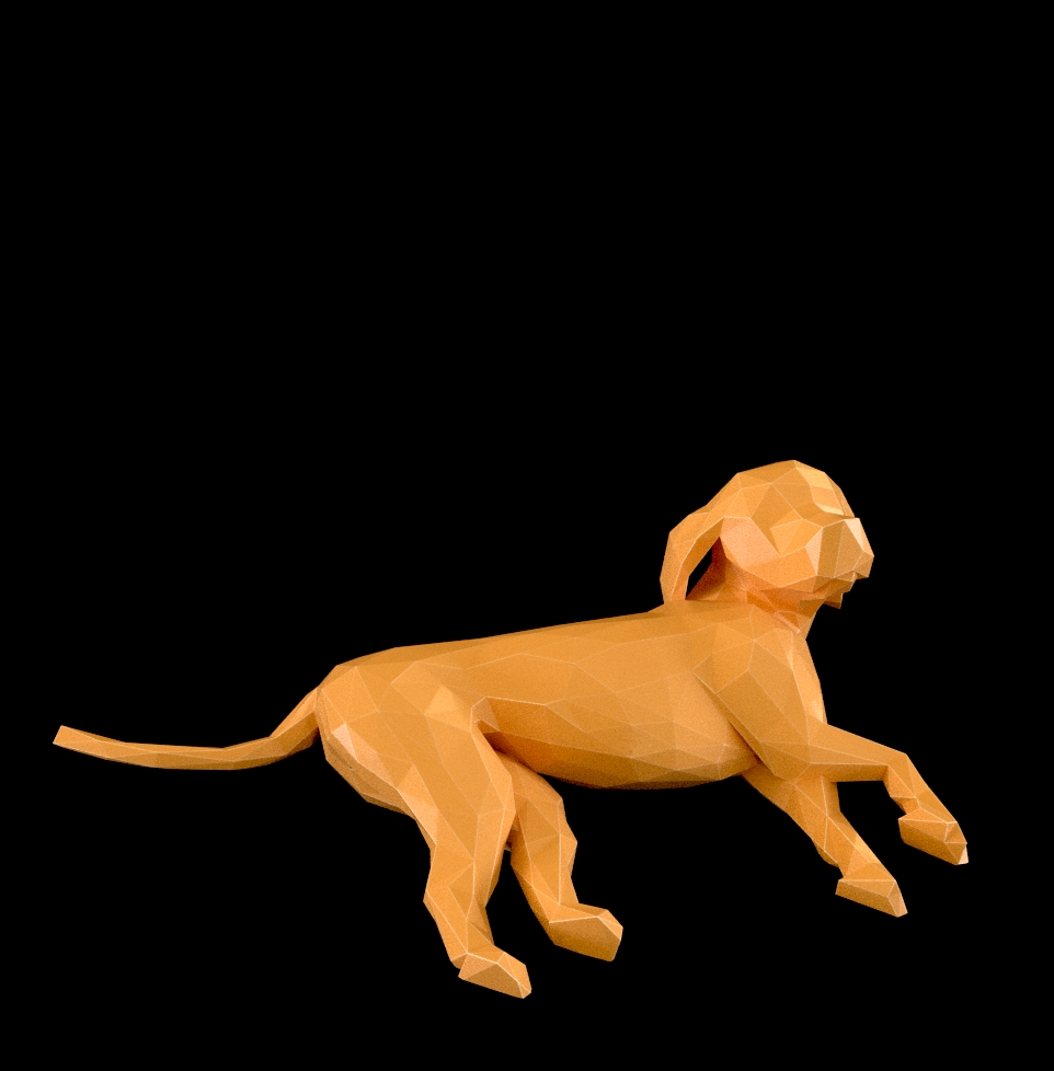 3D file Polygonal Dog v2.0 🐕 ・3D printer design to download・Cults