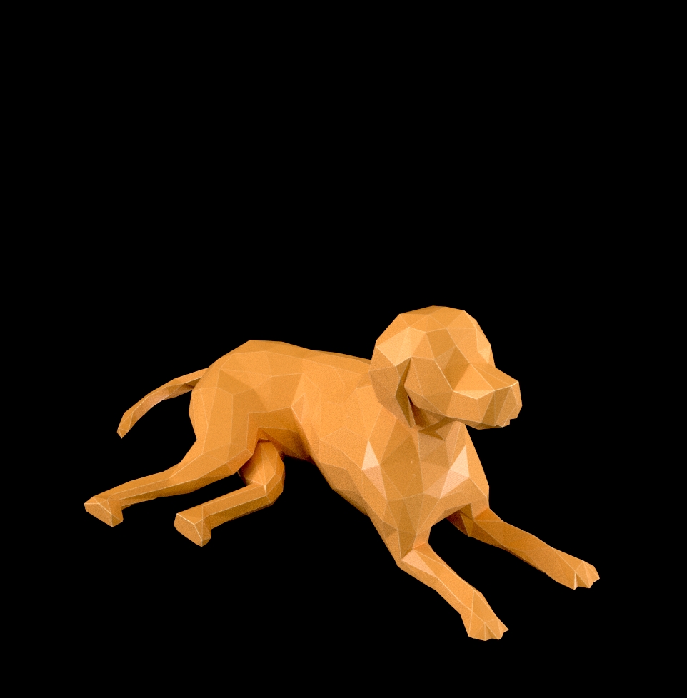 3D file Polygonal Dog v2.0 🐕 ・3D printer design to download・Cults