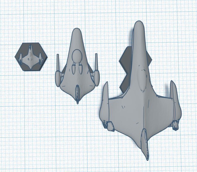 🚢 Kasathan ship proxies for starfinder・Free 3D File for ・Cults