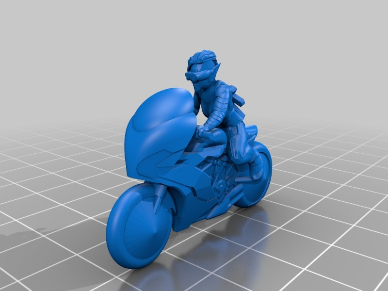 🧝 Elf female cyborg goganger・Free 3D File for ・Cults