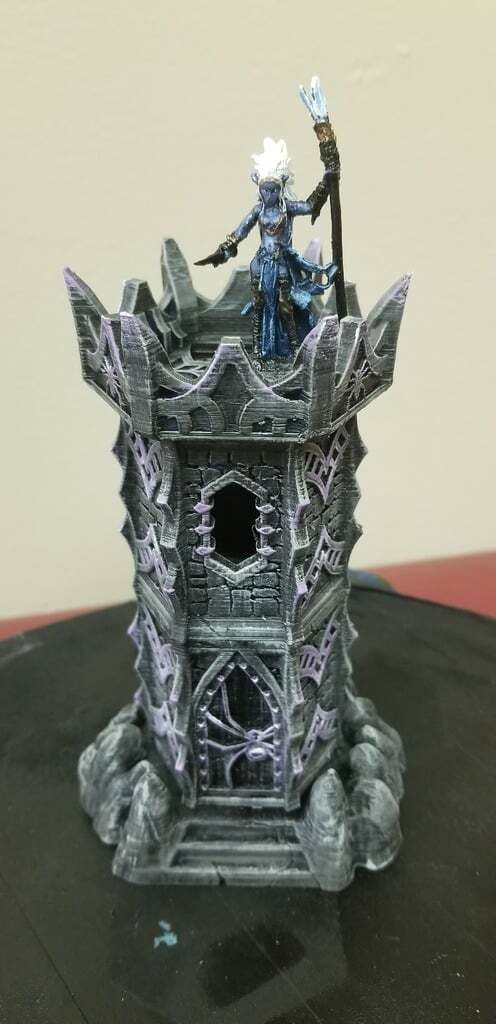 3D printed OpenForge - Dark Elf Sentry Tower・Cults