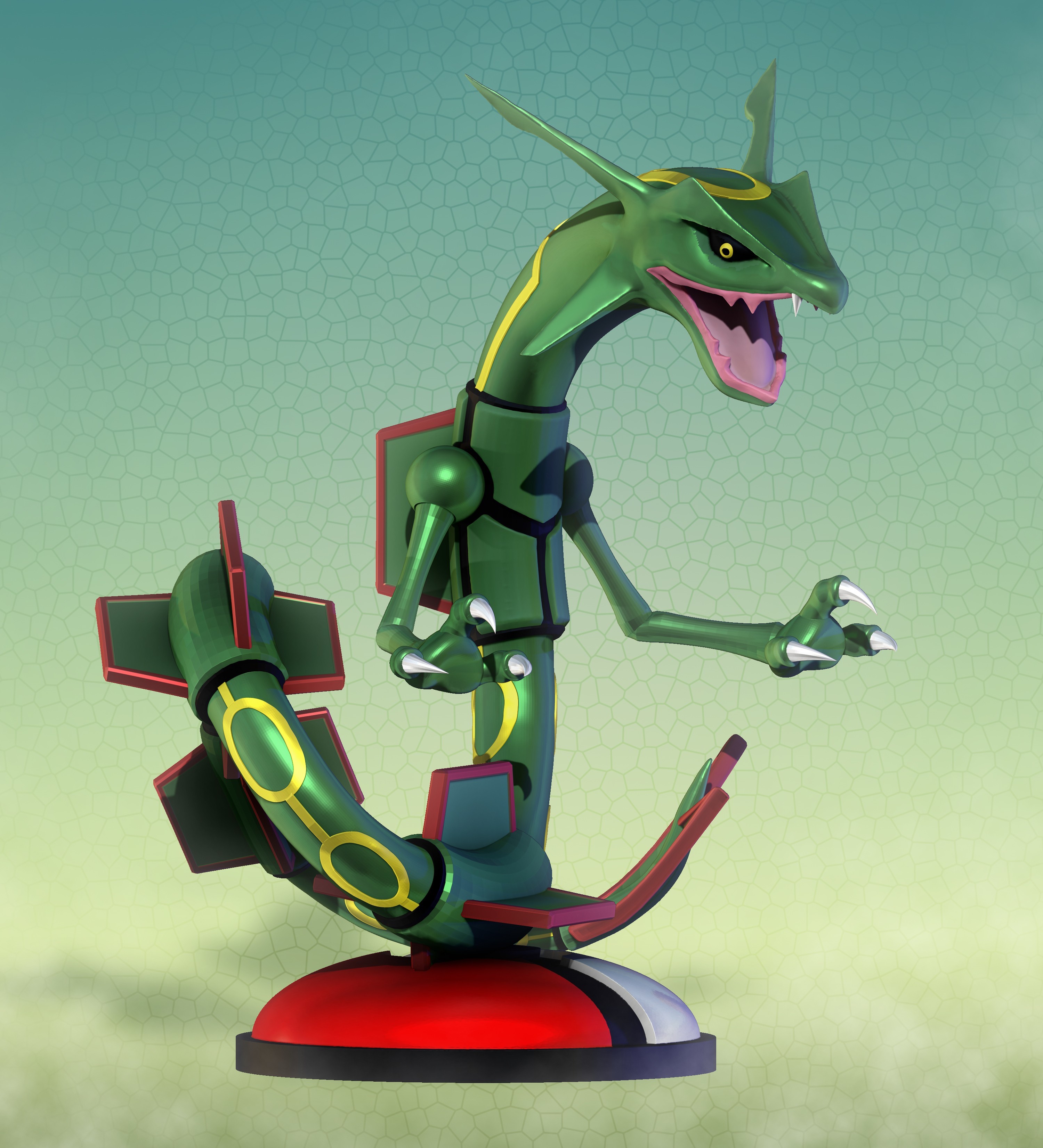 arquivo STL Pokemon Rayquaza for 3D print 🐉 ・Modelo para download e ...