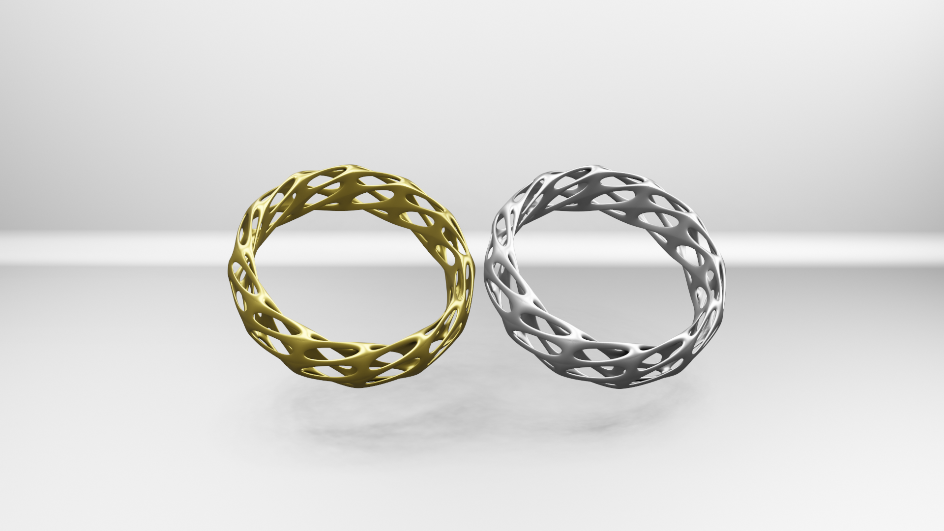 💍 PARAMETRIC RING - Jewelry, Geodesic Ring, High Poly, Holes, Fast ...