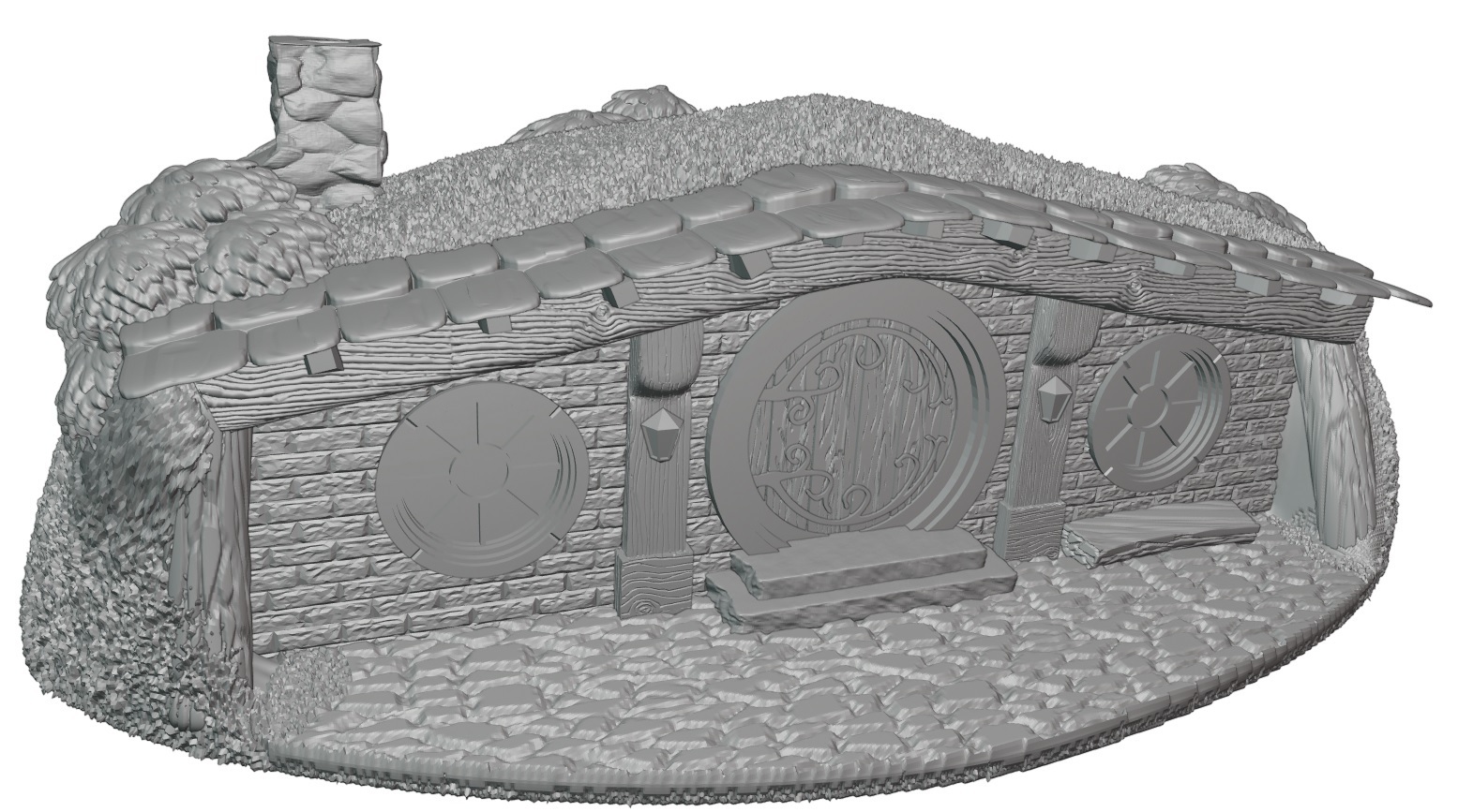 STL file Hobbit hole (small) Lord of the Rings 🕳️ ・3D printing template ...