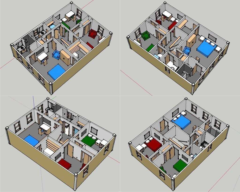 🏠 Two-Story Spec House・Free STL File for ・Cults