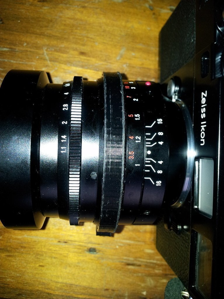 Free STL file Focus ring (w/tab) for Nokton 50mm f1.1 💍 ・3D printable ...