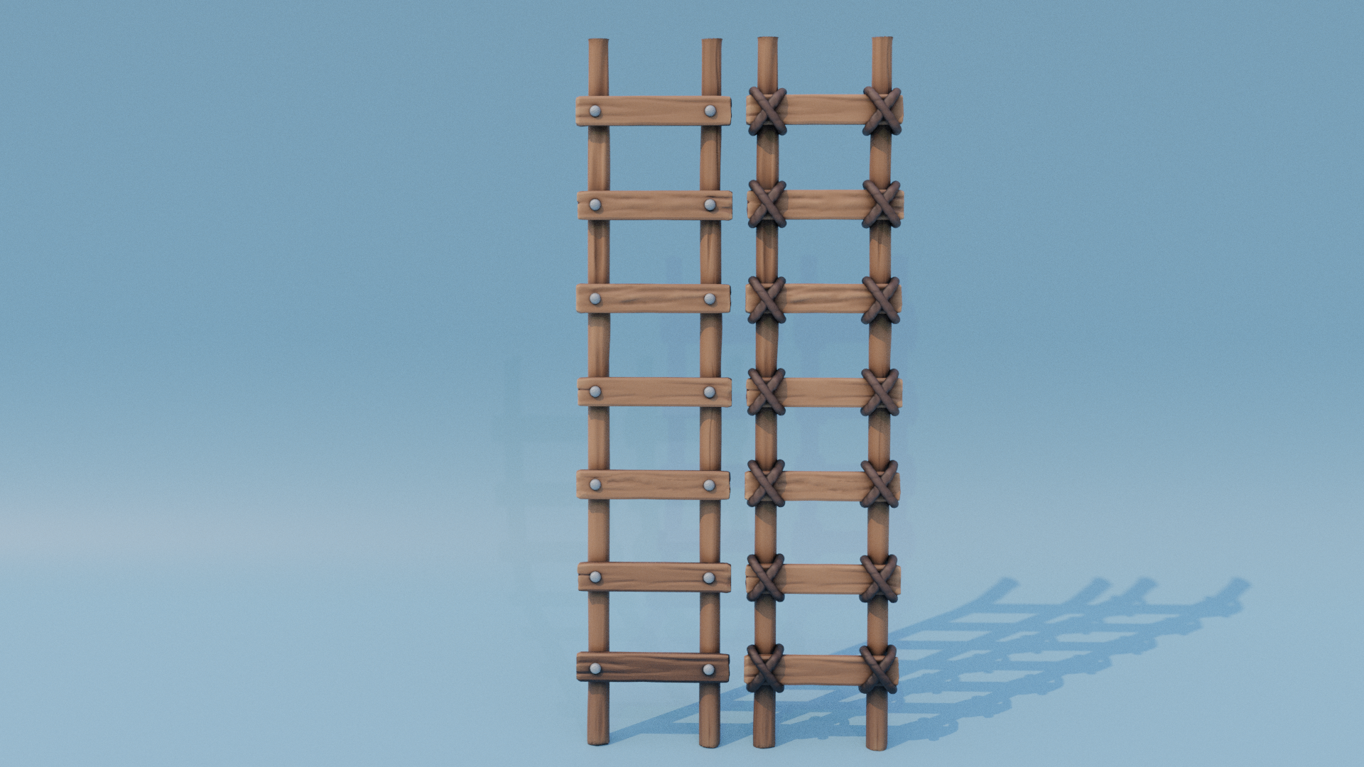 🪜 Medieval miniature ladder・ STL File for ・Cults