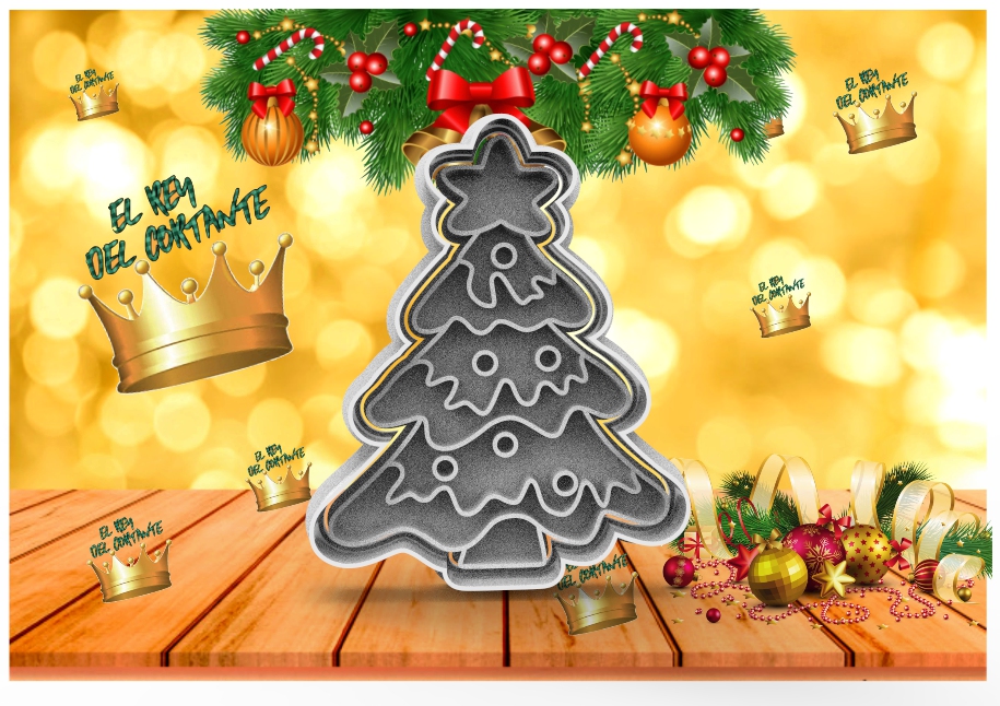 STL file christmas cutter 🎄 ・3D printing idea to download・Cults
