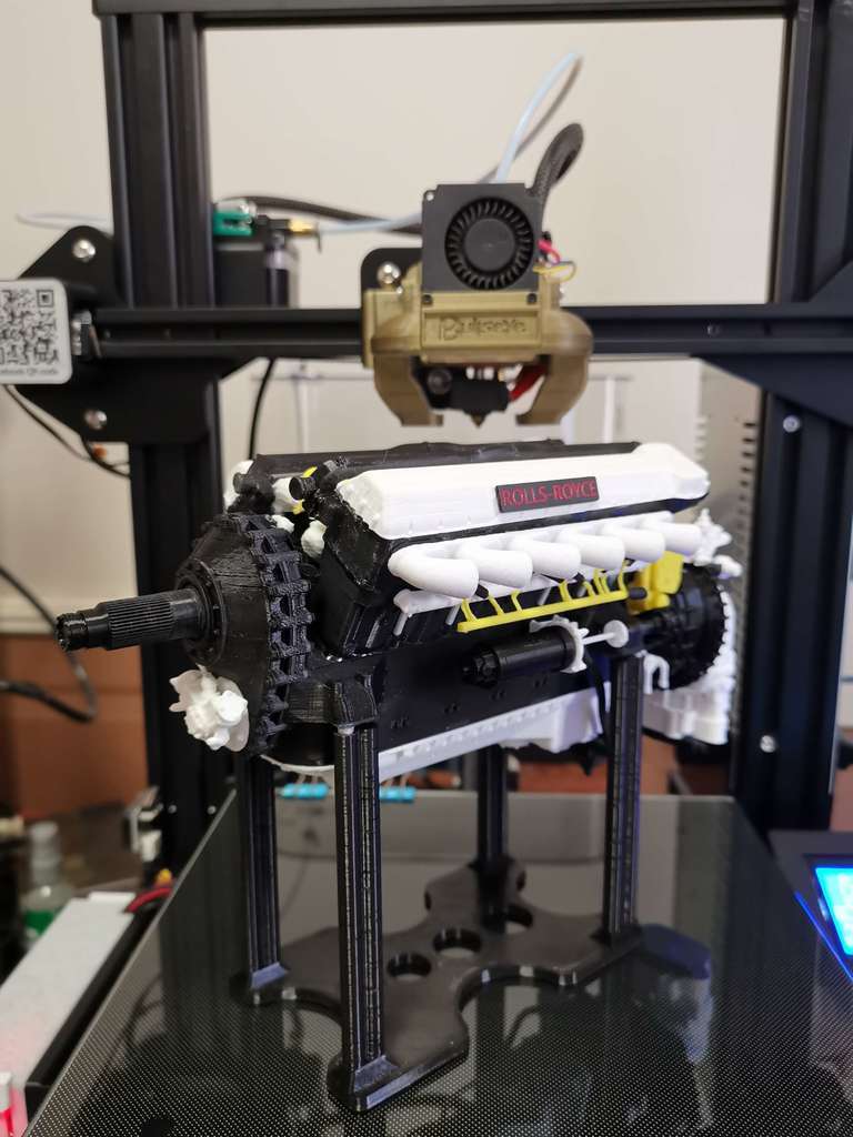 📱 RR Merlin V12 Engine・Free STL File for ・Cults