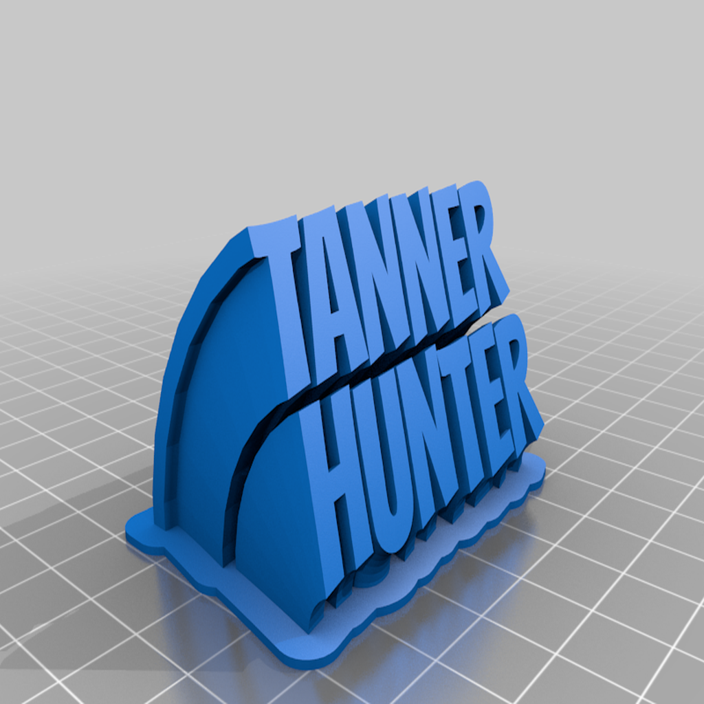 Free 3D file Tanner Sweeping Name 🏢 ・3D printable design to download・Cults