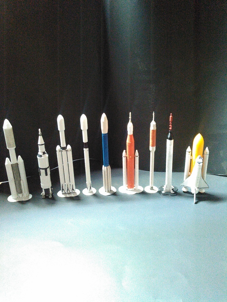 🛰 14 American Space Rockets Collection.・Free 3D File for ・Cults