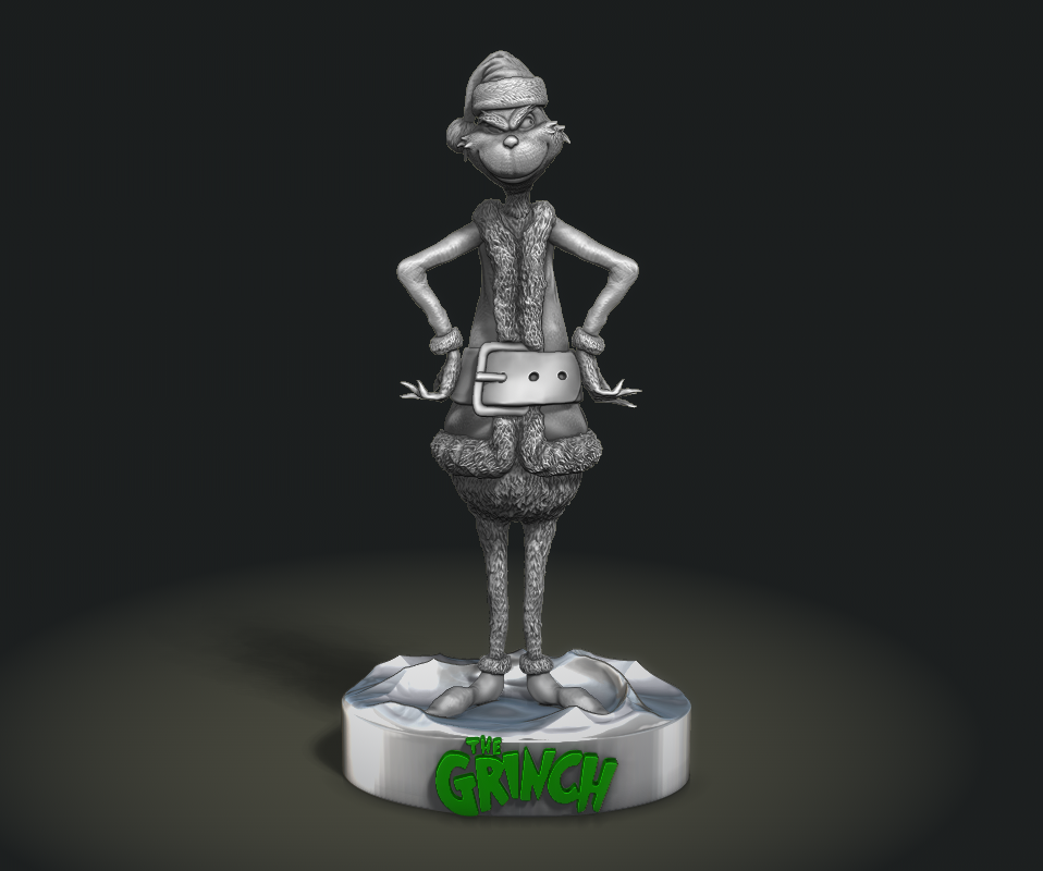 🗿 THE GRINCH 3D PRINT・ STL File for ・Cults