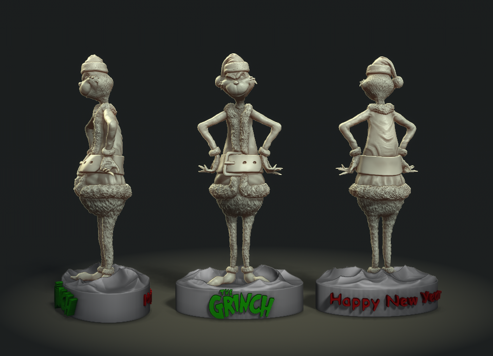 🗿 THE GRINCH 3D PRINT・ STL File for ・Cults