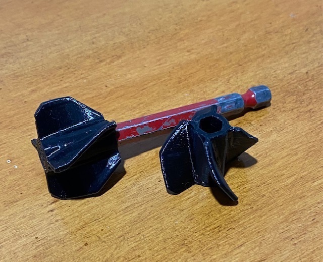 🎨 Epoxy mixing paddle 1/4" hex・Free 3D File for ・Cults