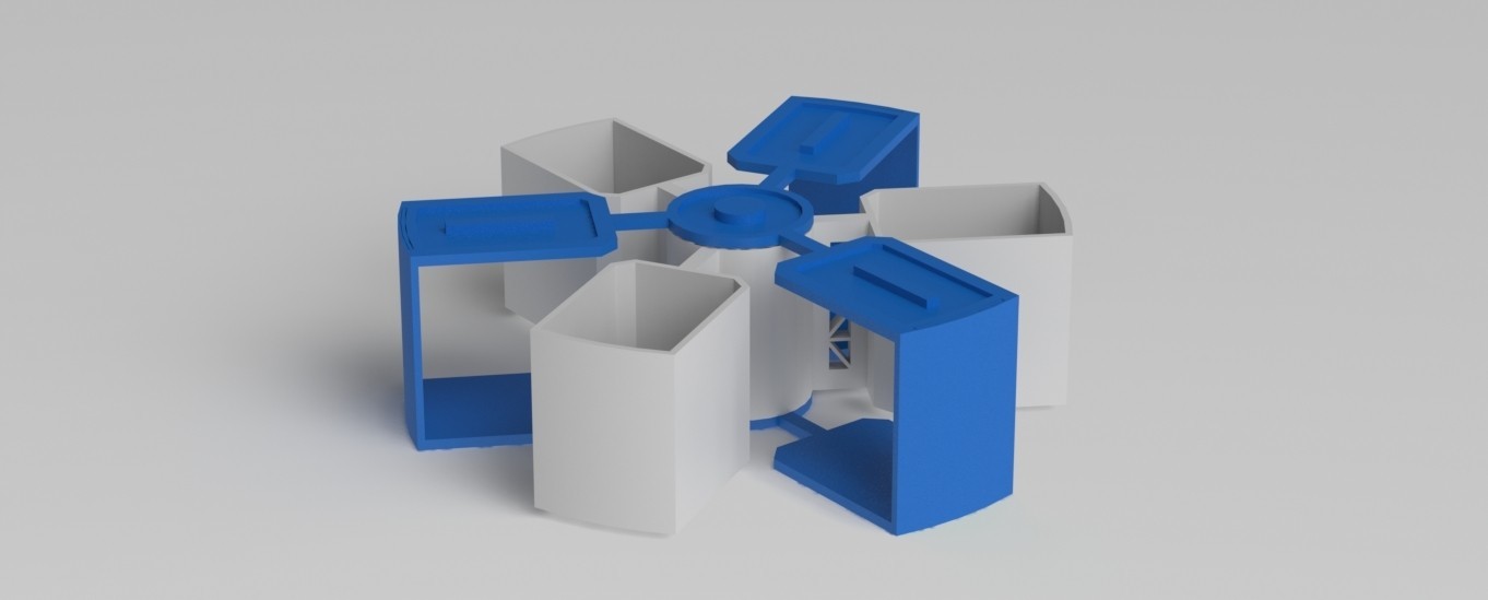 STL file stackable spinning storage 🔪・3D printing idea to download・Cults