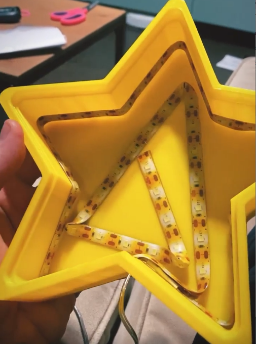 Free STL file Star LED light ⭐ ・3D printer model to download・Cults