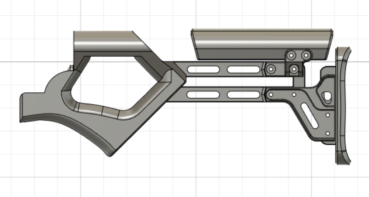 🔫 AR15 Sniper grip/buttstock・ STL File for 3D printing・Cults