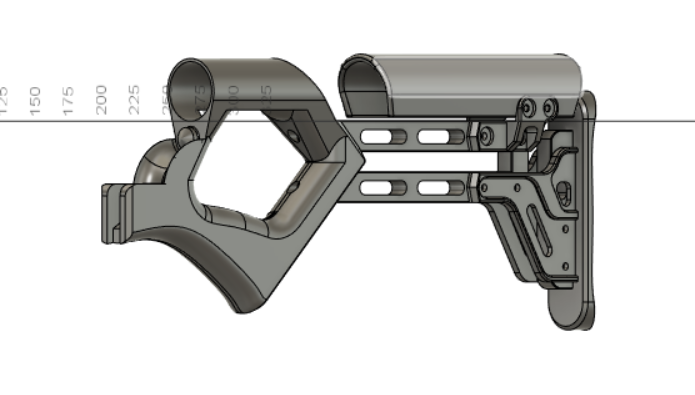 🔫 AR15 Sniper grip/buttstock・ STL File for 3D printing・Cults