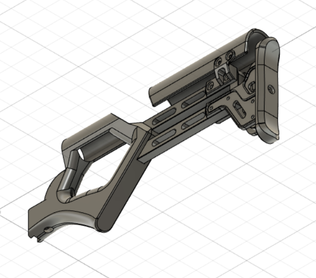 🔫 AR15 Sniper grip/buttstock・ STL File for 3D printing・Cults