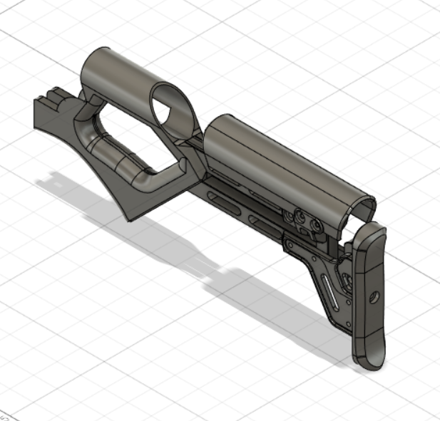 🔫 AR15 Sniper grip/buttstock・ STL File for 3D printing・Cults