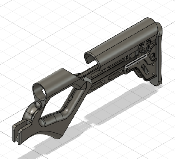 🔫 AR15 Sniper grip/buttstock・ STL File for 3D printing・Cults