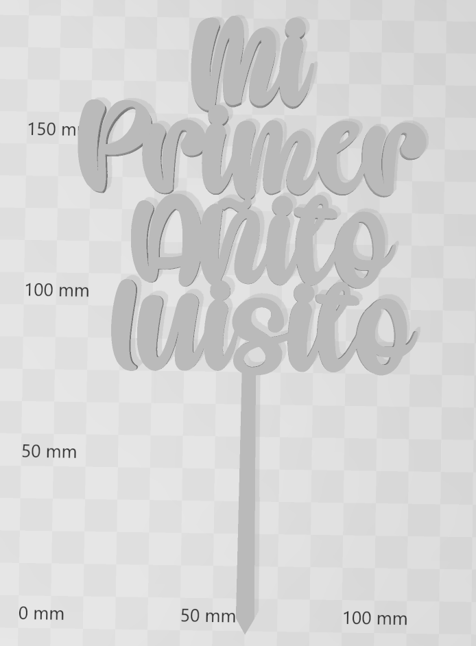 Archivo STL mi primer añito luisito cake topper 🍰 ・Diseño imprimible en ...