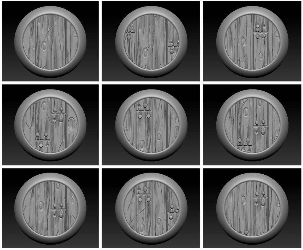 🪵 25mm Wood Plank, Recessed Miniature Bases・Free STL File for ・Cults