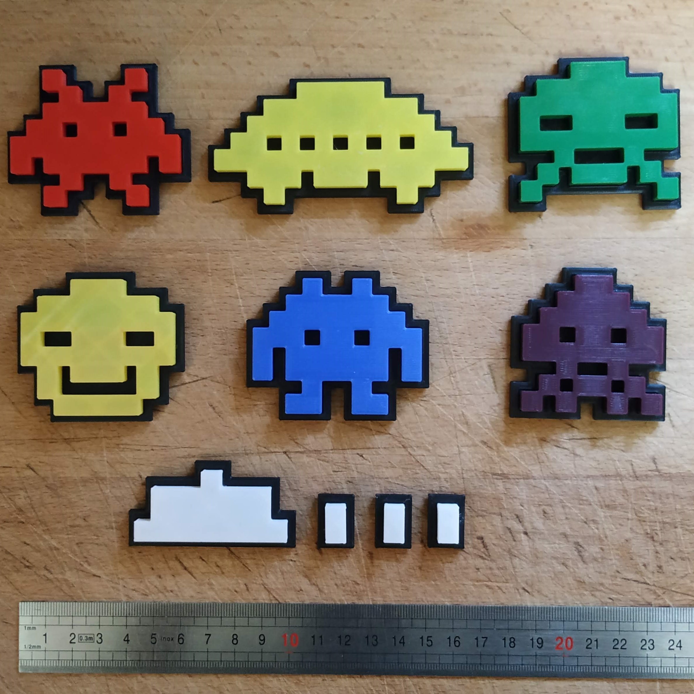 Archivo 3D Space Invaders wall decoration 🛰 ・Modelo para descargar e ...